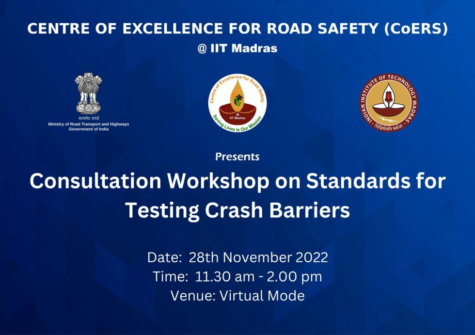 Consultation Workshop on Standards for Testing Crash Barriers | RBG Labs